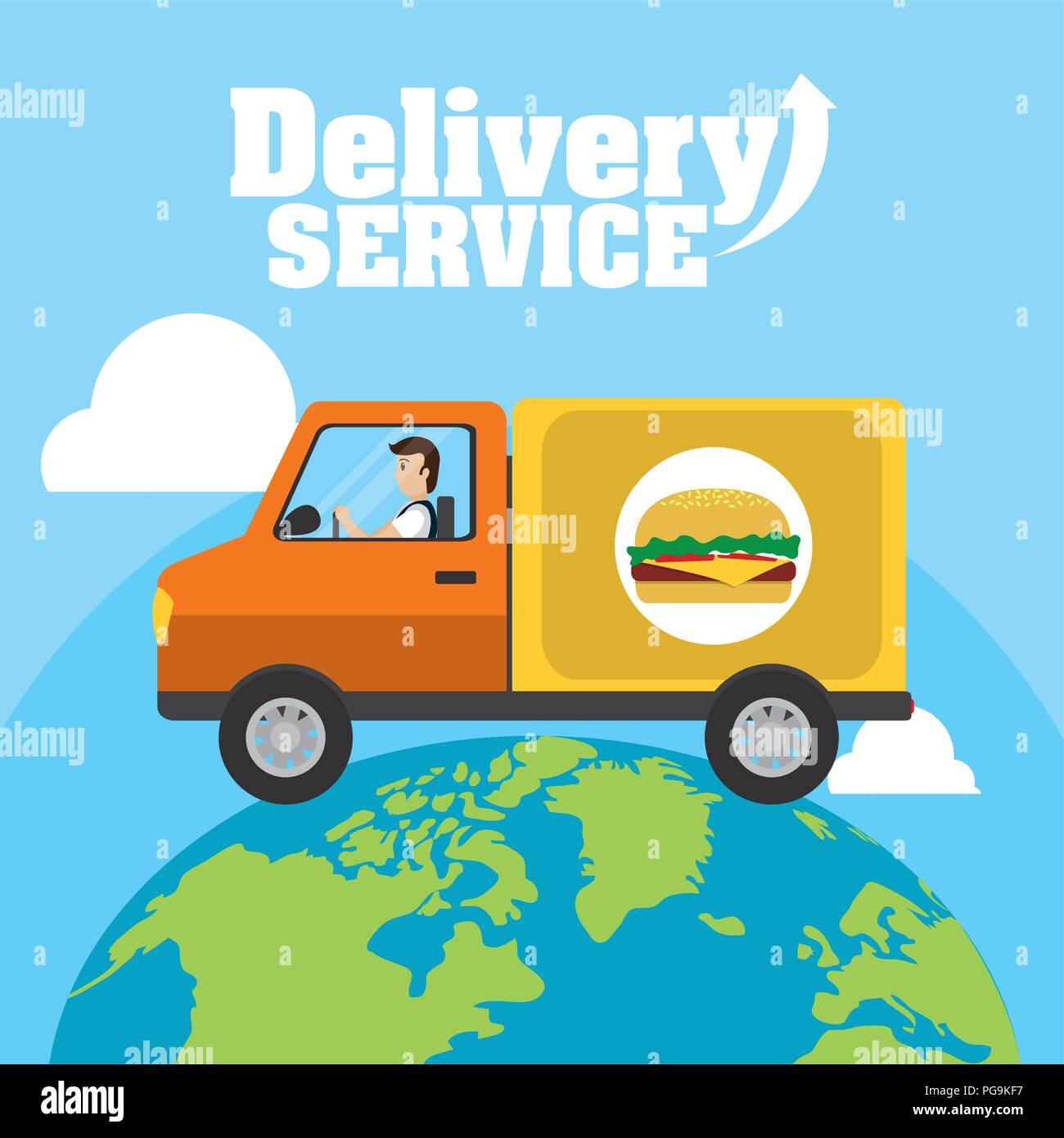 Industrial food delivery Stock Vector Images - Alamy