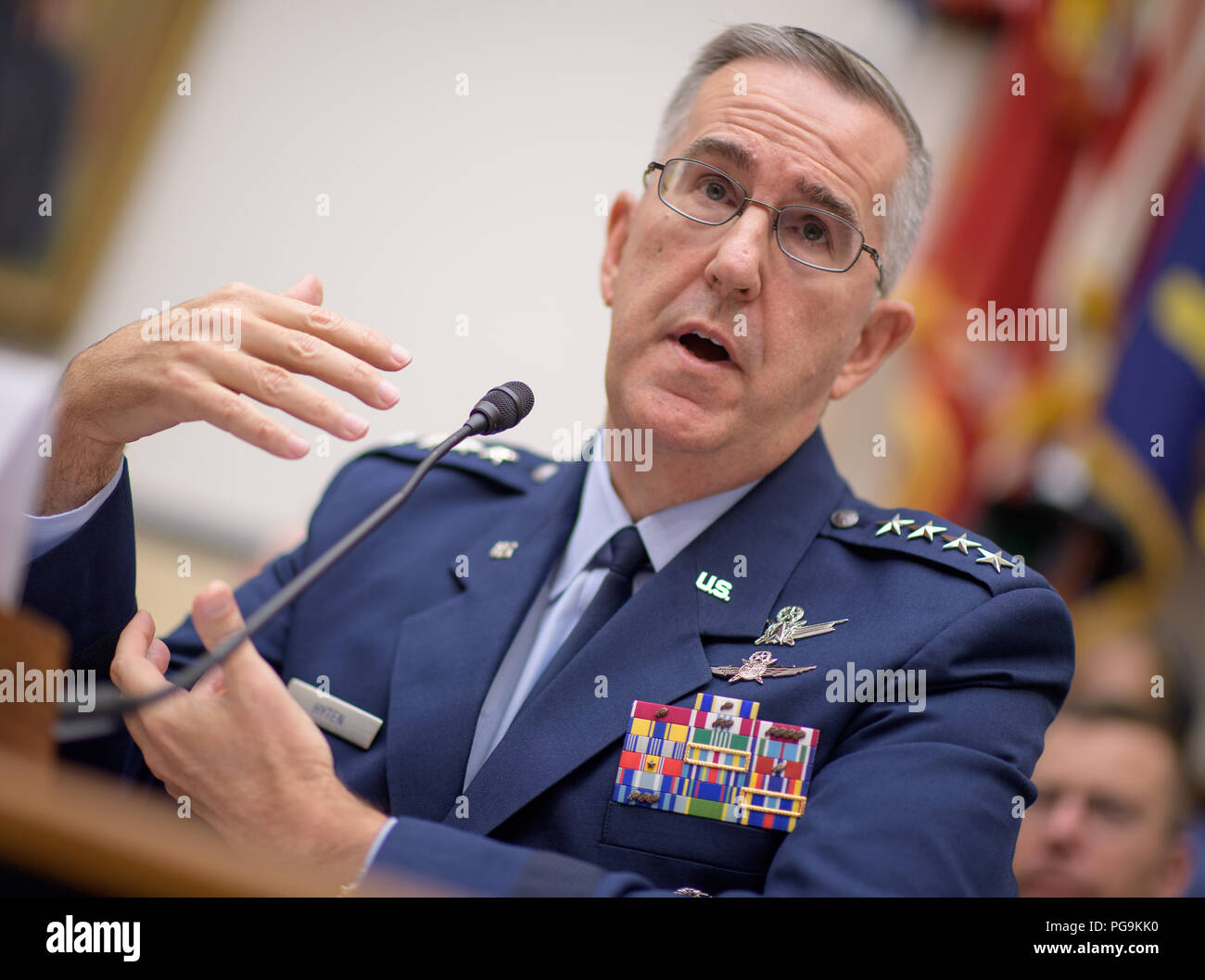 Commander, U.S. Strategic Command, General John Hyten testifies before ...