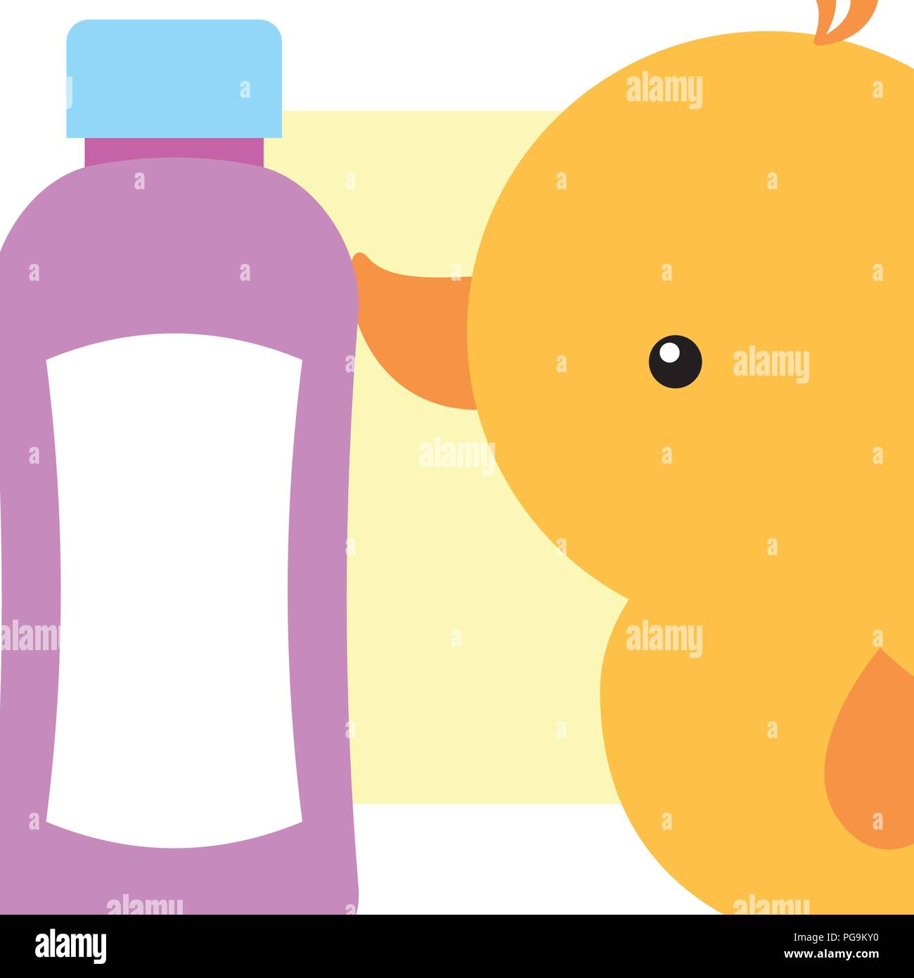 rubber duck toy bottle shampoo bathroom Stock Vector Image & Art - Alamy