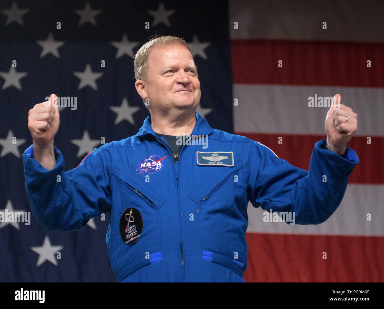 NASA astronaut Eric Boe is seen during a NASA event where it was ...