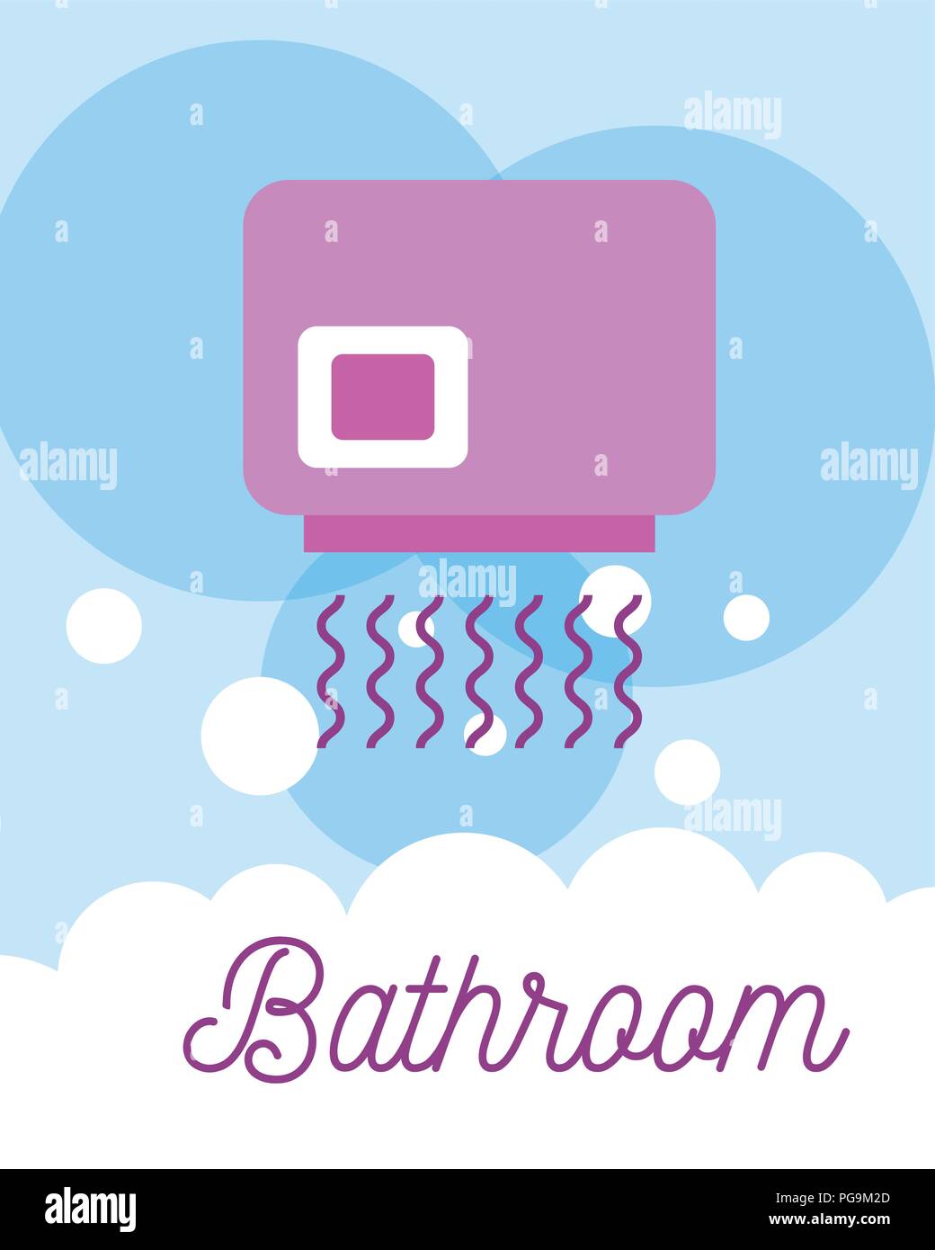 hand dryer machine clean cartoon bathroom Stock Vector Image & Art - Alamy