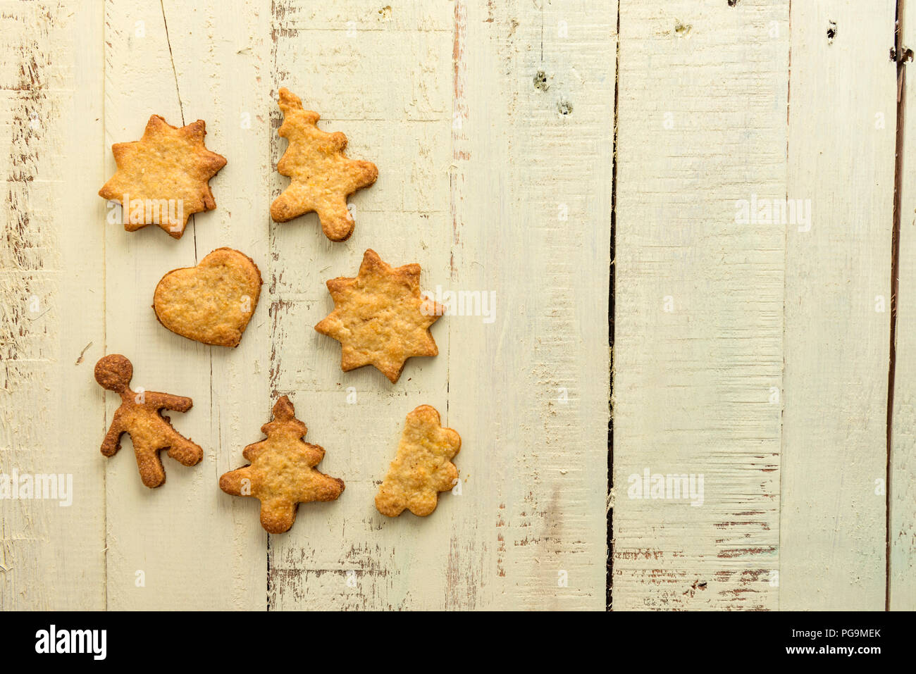 Home made cookies laid out on a table Stock Photo - Alamy