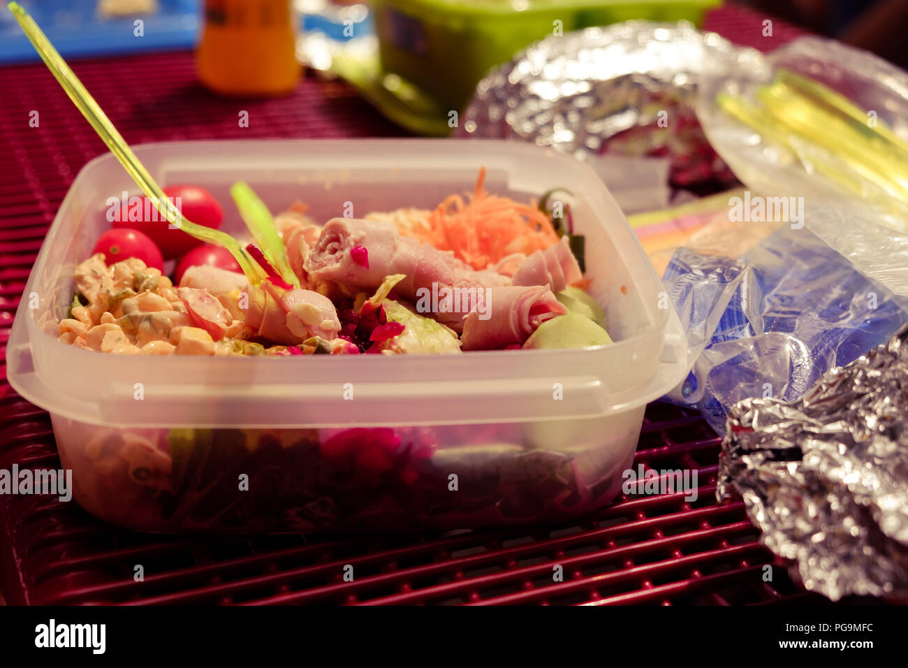 Colorful lunch container hi-res stock photography and images - Alamy