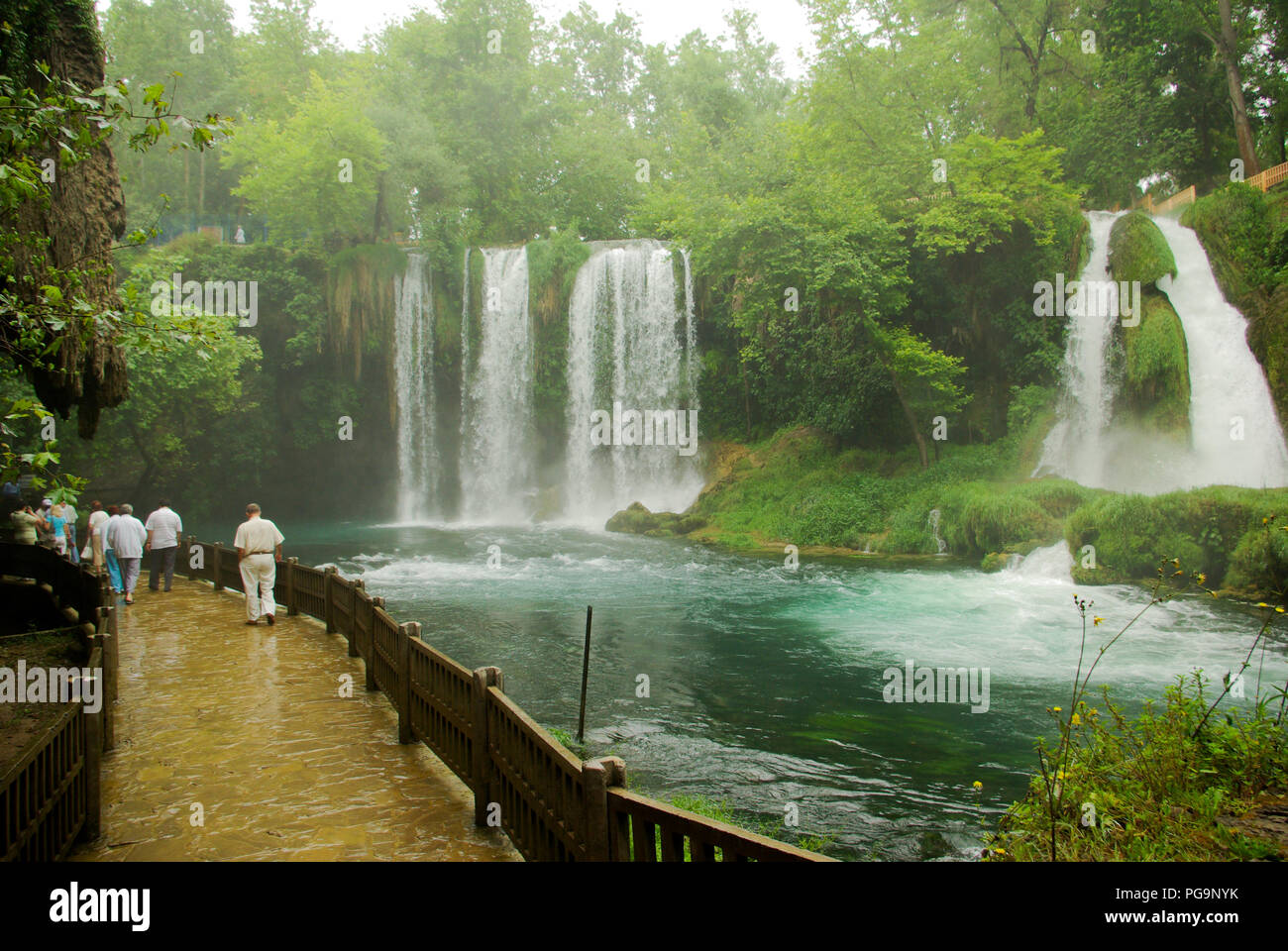 Waterfall cascades from ravine in Turkey Stock Photo - Alamy