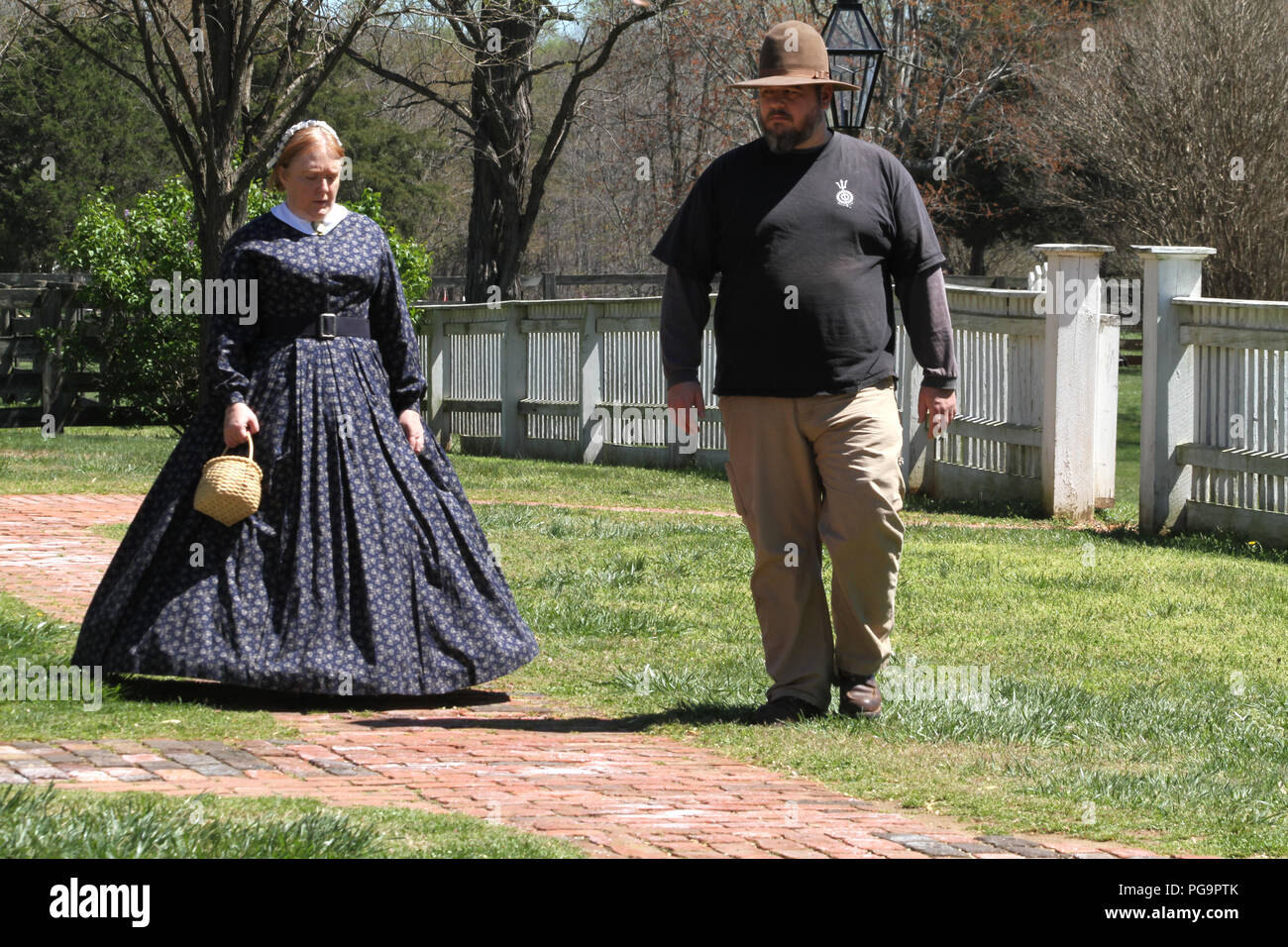 Village people during the American Civil War. Historical reenactment at ...
