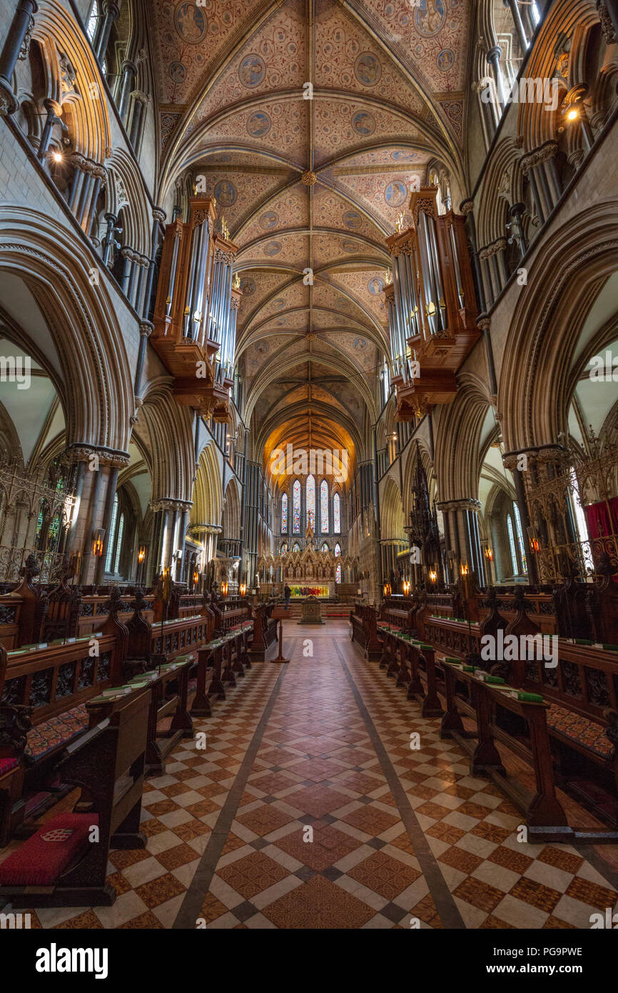 The Naveof Worcester Cathedral, England Stock Photo - Alamy