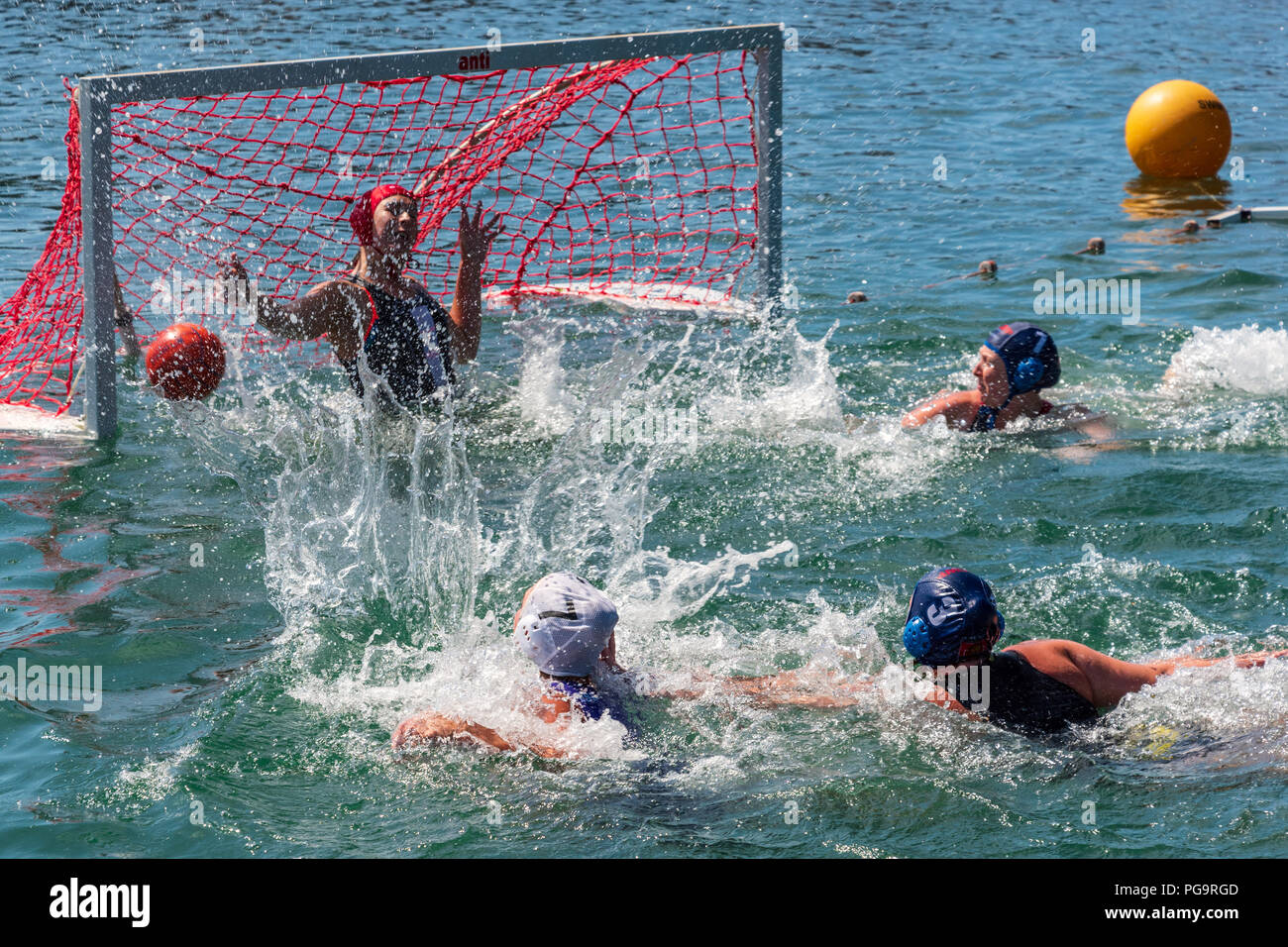 Lyme Splash Sea Water Polo Championships Stock Photo - Alamy