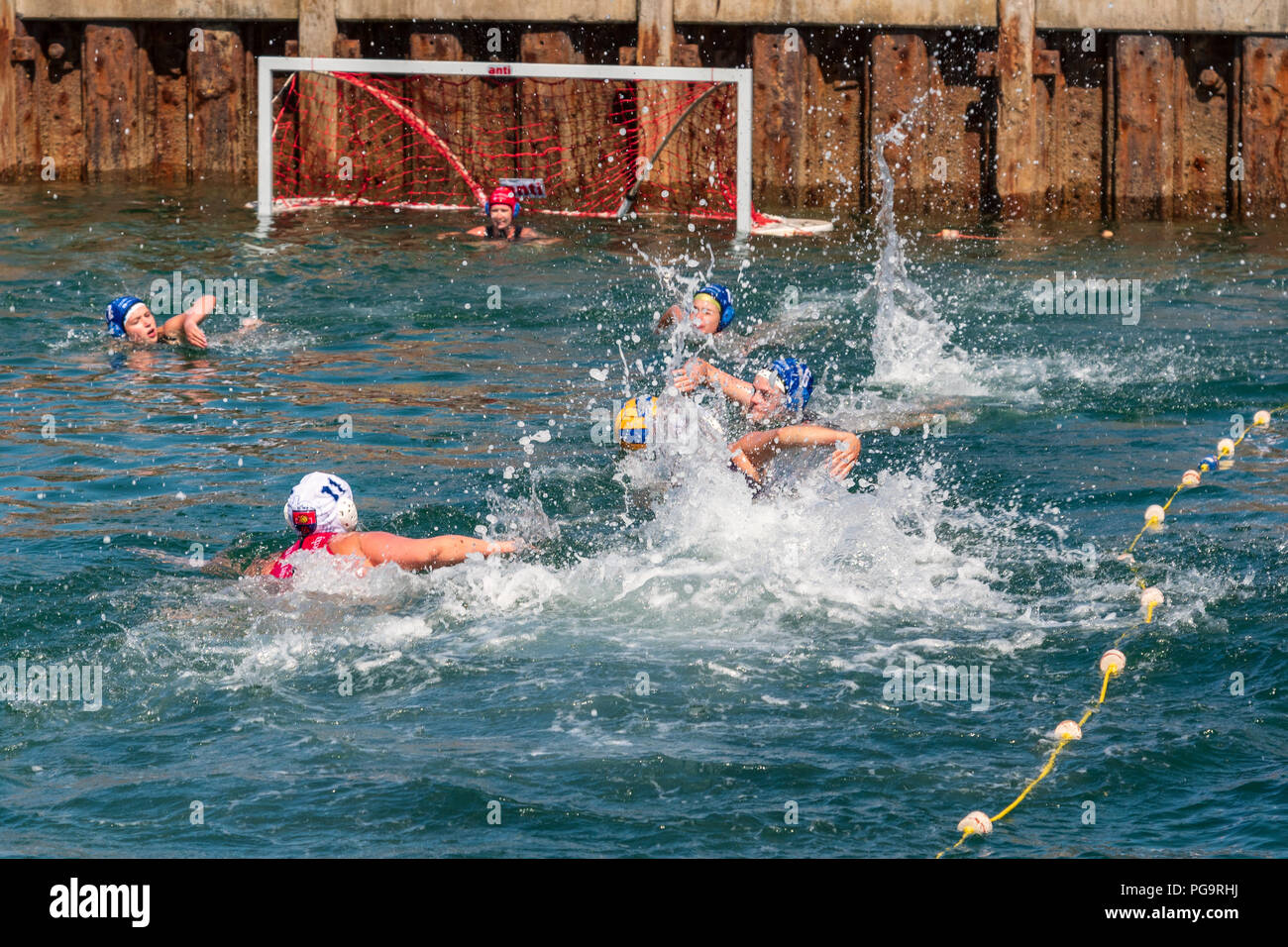 Lyme Splash Sea Water Polo Championships Stock Photo - Alamy