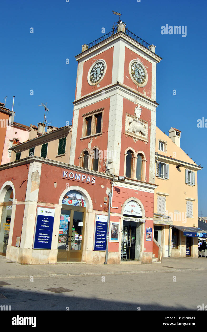 Rovinj clock tower hi-res stock photography and images - Alamy