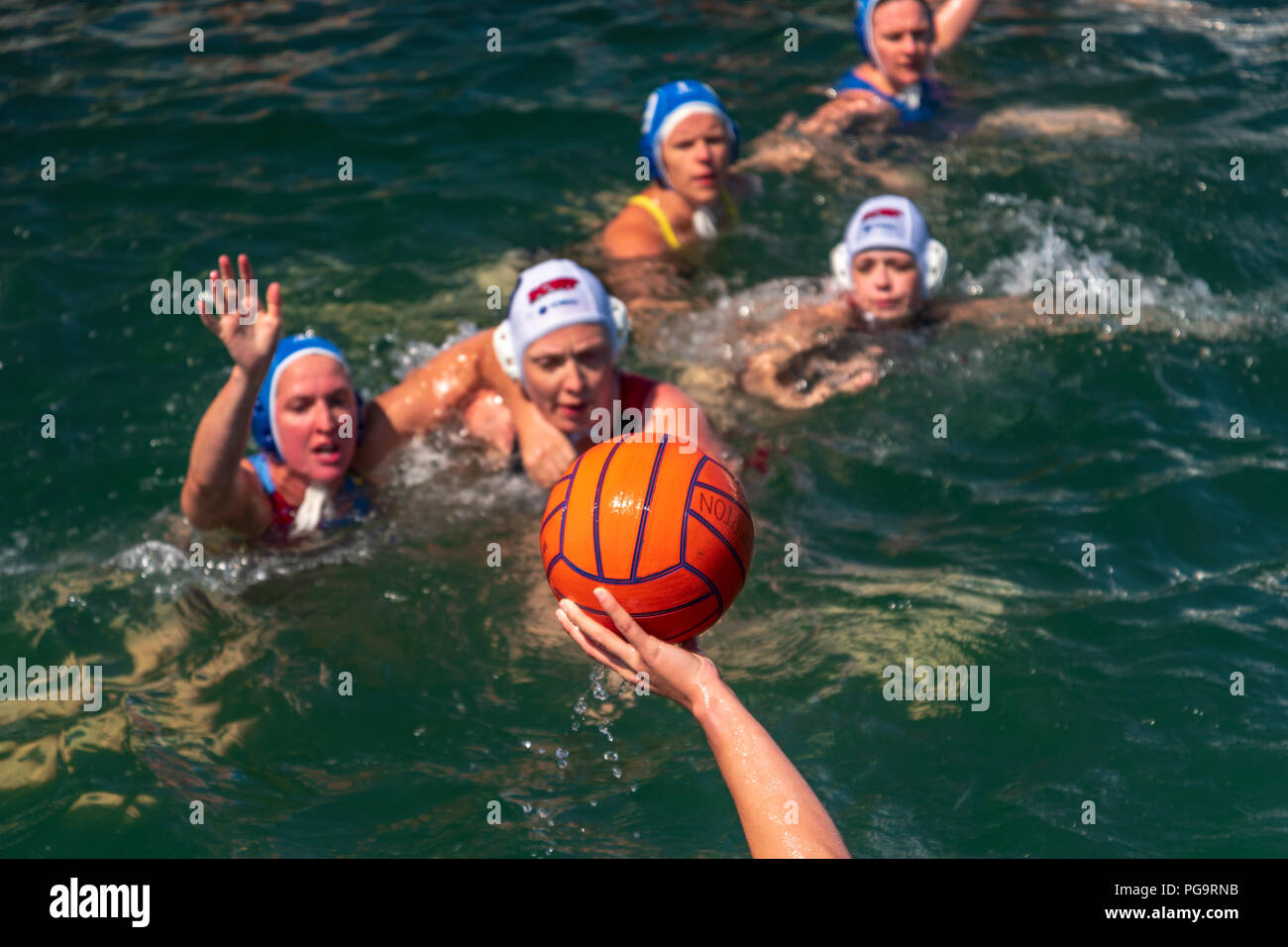 Lyme Splash Sea Water Polo Championships Stock Photo - Alamy