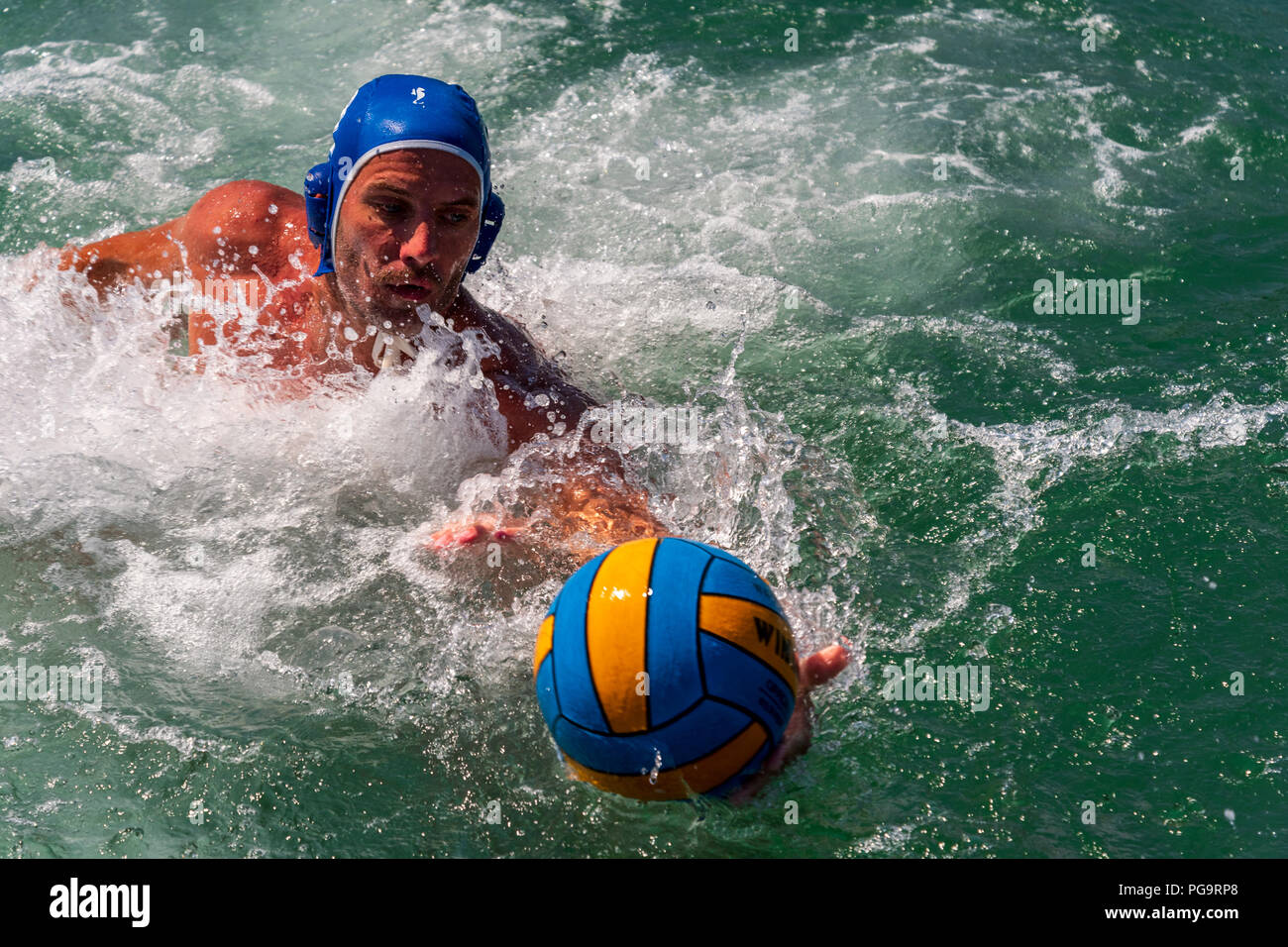 Lyme Splash Sea Water Polo Championships Stock Photo - Alamy