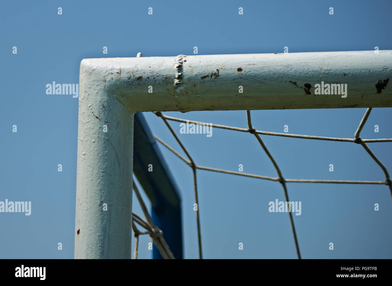 Soccer goal post stadium hi-res stock photography and images - Alamy