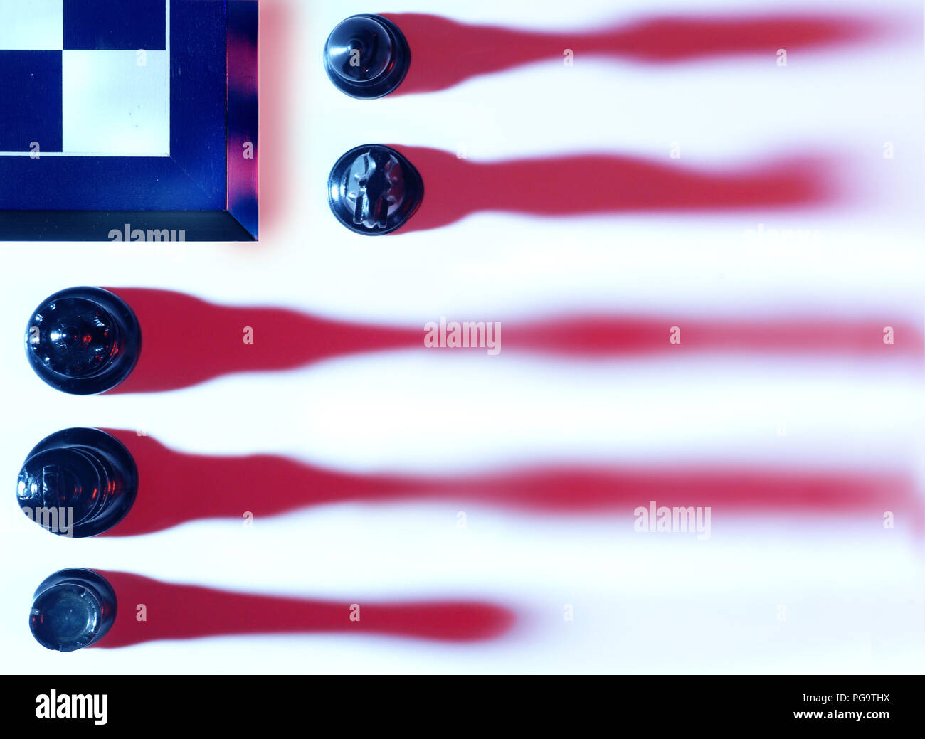Chess figures american flag Stock Photo - Alamy