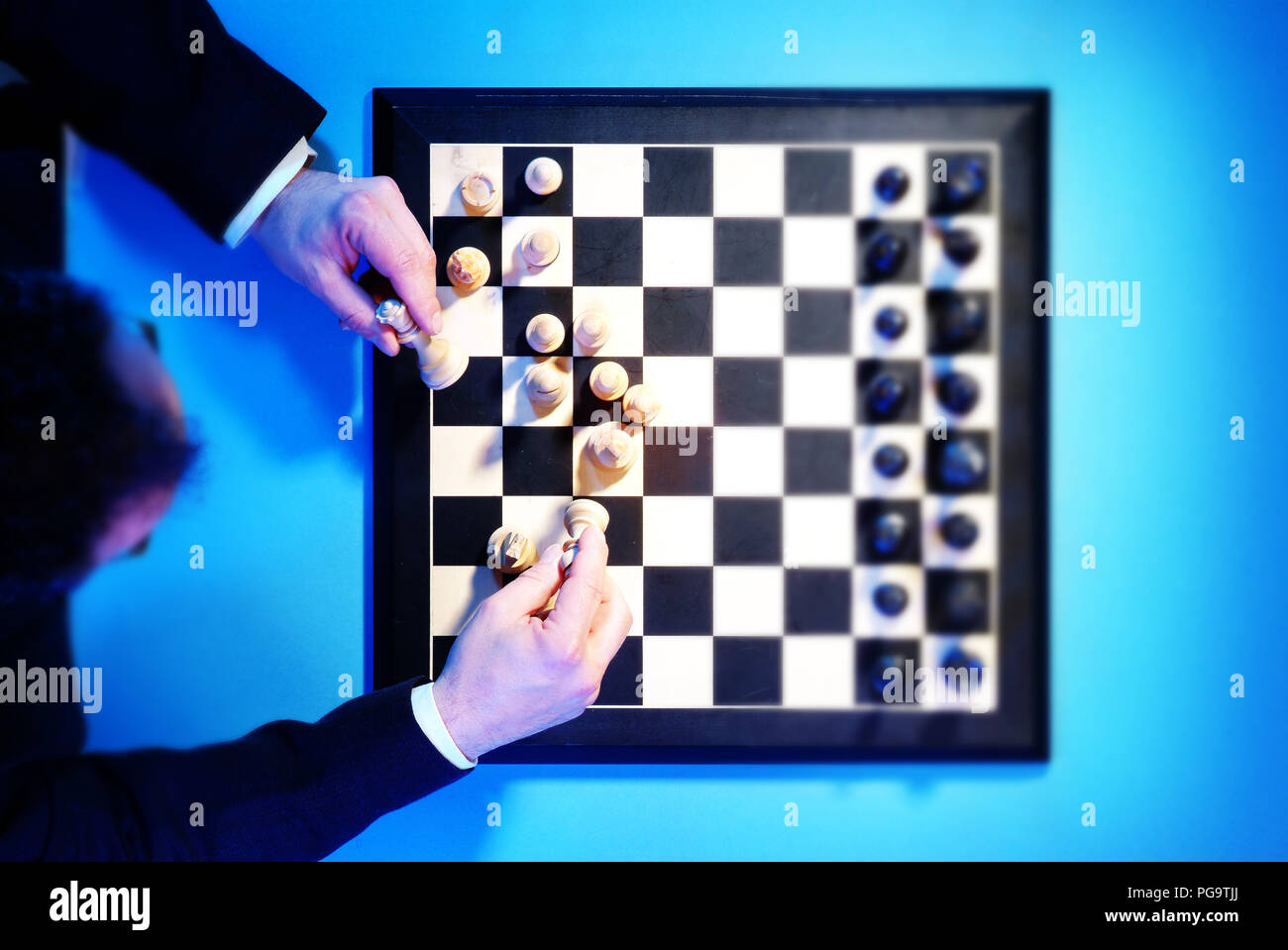 chess player opening game Stock Photo - Alamy