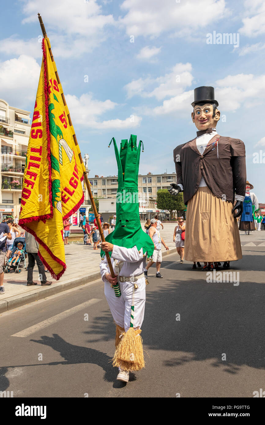 Parade of the Giants, Les Fetes de Gayant, an annual festival ...