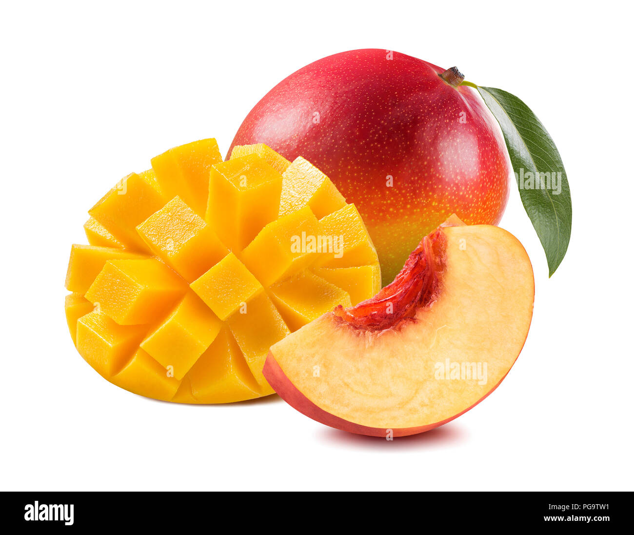 Mango pieces isolated hi-res stock photography and images - Alamy