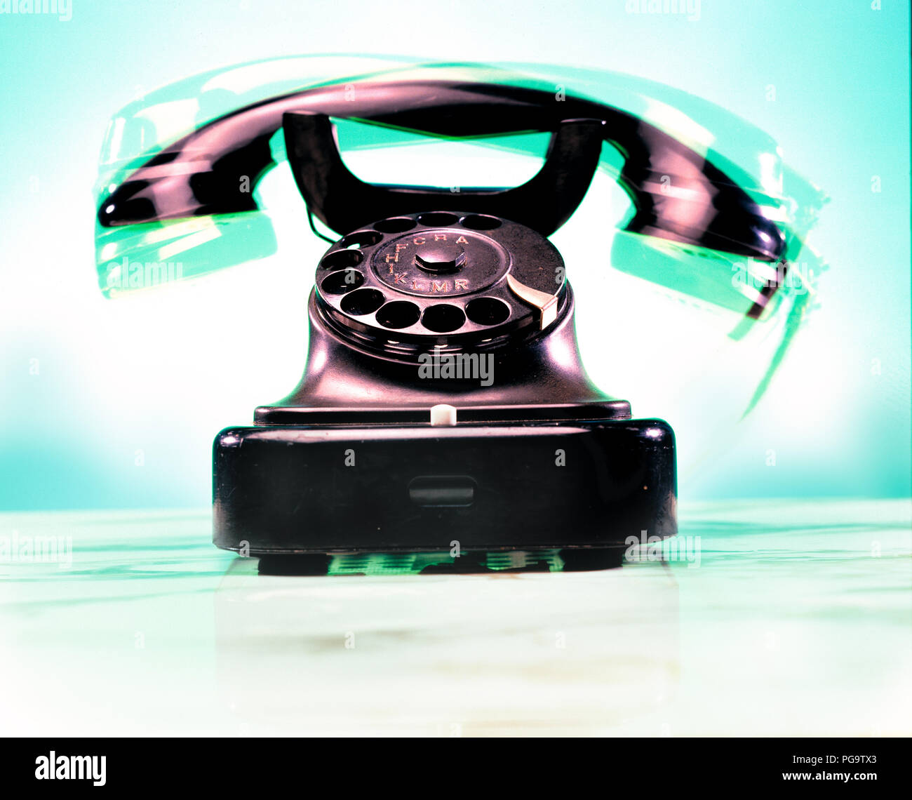 An old phone is ringing Stock Photo - Alamy
