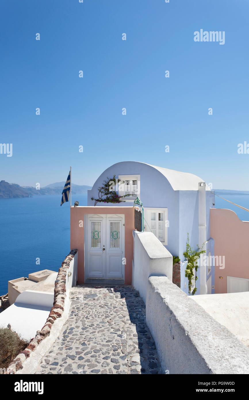Santorini coast path hi-res stock photography and images - Alamy
