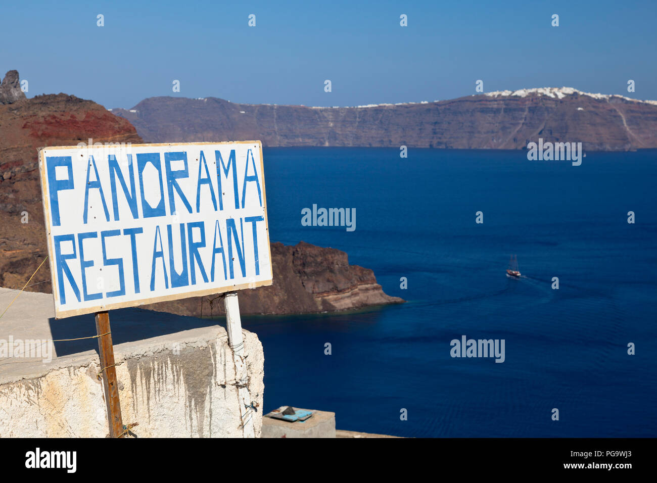 Santorini Sign High Resolution Stock Photography and Images - Alamy