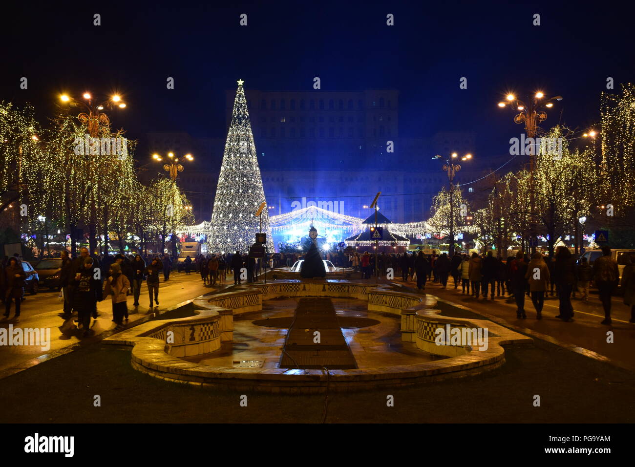 Bucharest city lights hi-res stock photography and images - Alamy