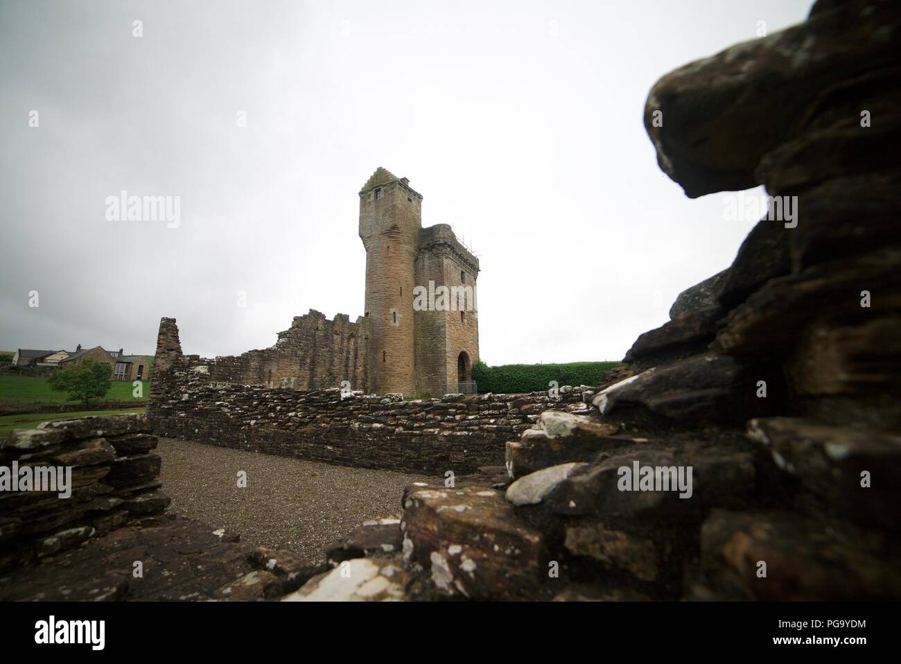 The Tower at Crossraguel Abbey, old ruins in Maybole, Ayrshire ...