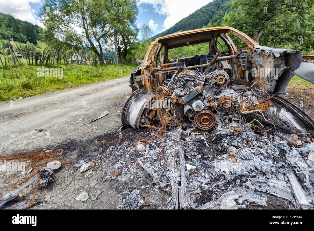 Melted car interior hi-res stock photography and images - Alamy