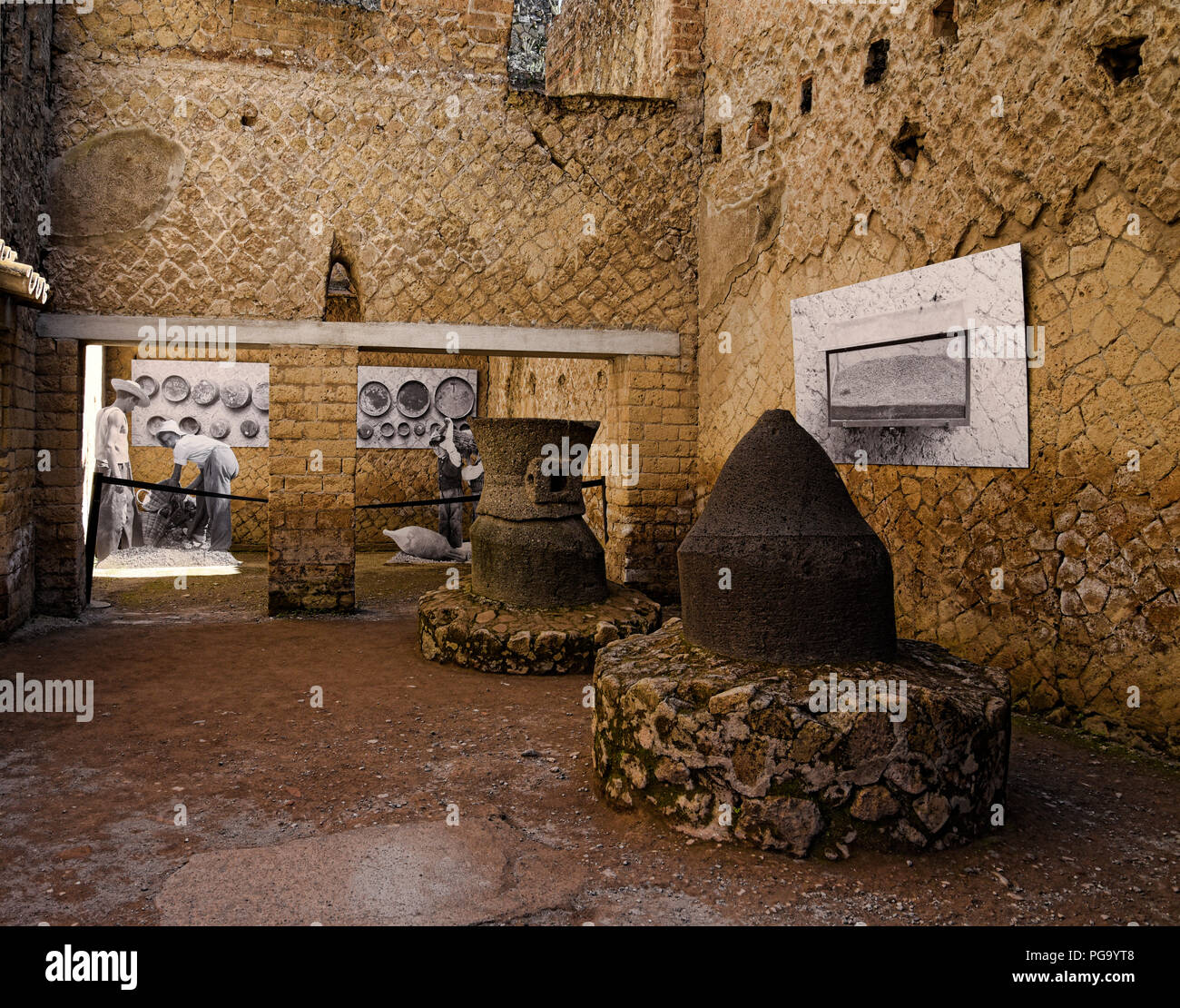 The Buried Roman City of Herculaneum near Naples in Southern Italy ...