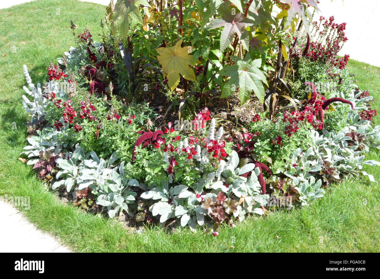 Splendid flower display in the grounds of the Benedictine Monastery of ...