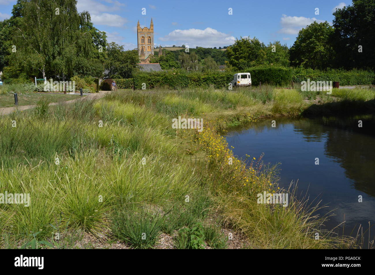Buckfast Abbey, a working monastery in Devon, England, summer 2018 ...
