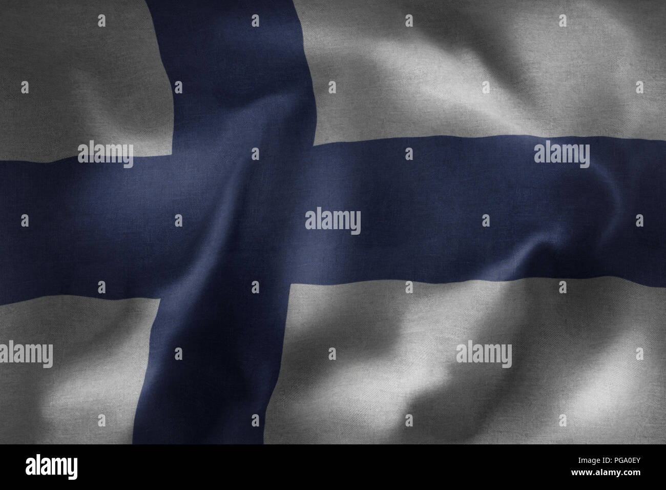 Realistic Flag Mockup Stock Photo - Alamy