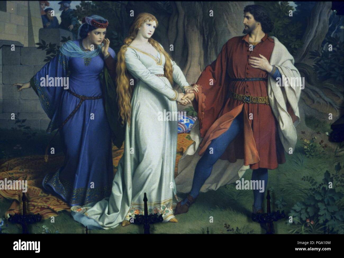 August Spieß - Tristan und Isolde von König Marke entdeckt Stock Photo ...