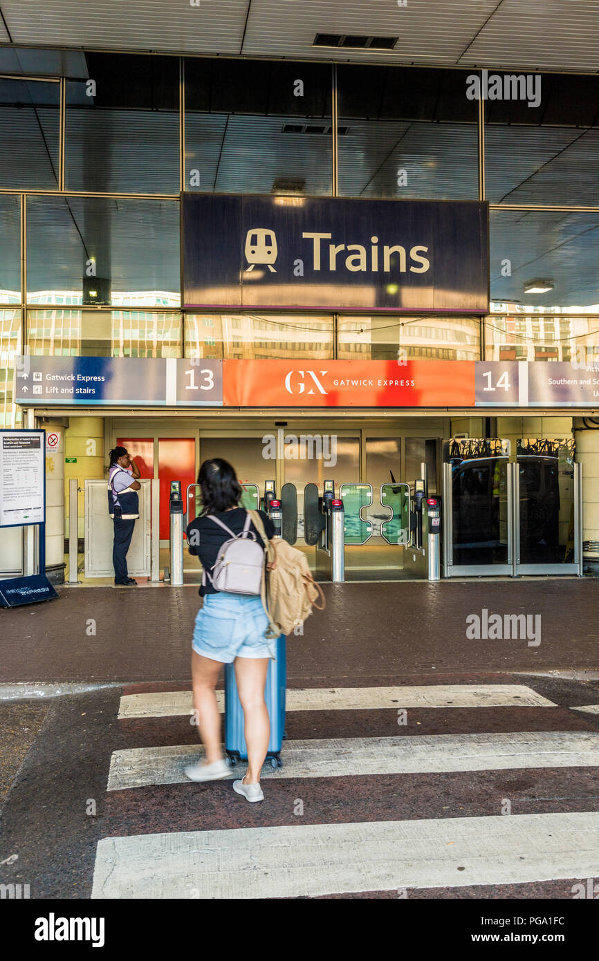 A typical view in Victoria in London Stock Photo - Alamy