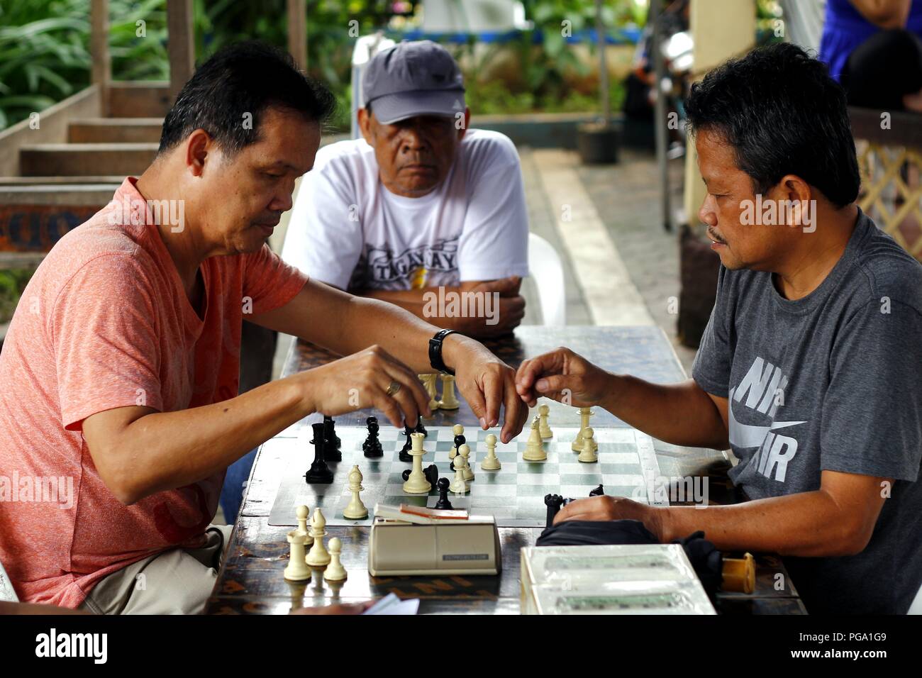Philippines manila rizal park chess hi-res stock photography and images ...