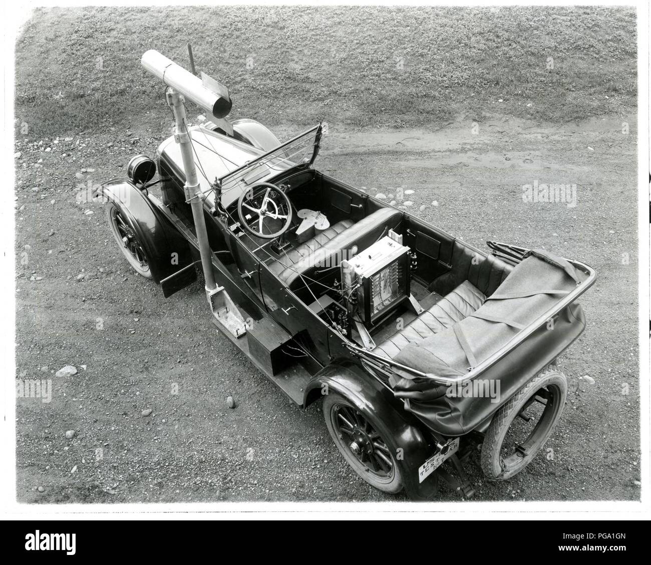 Automobile equipped with apparatus designed and constructed at NBS for ...