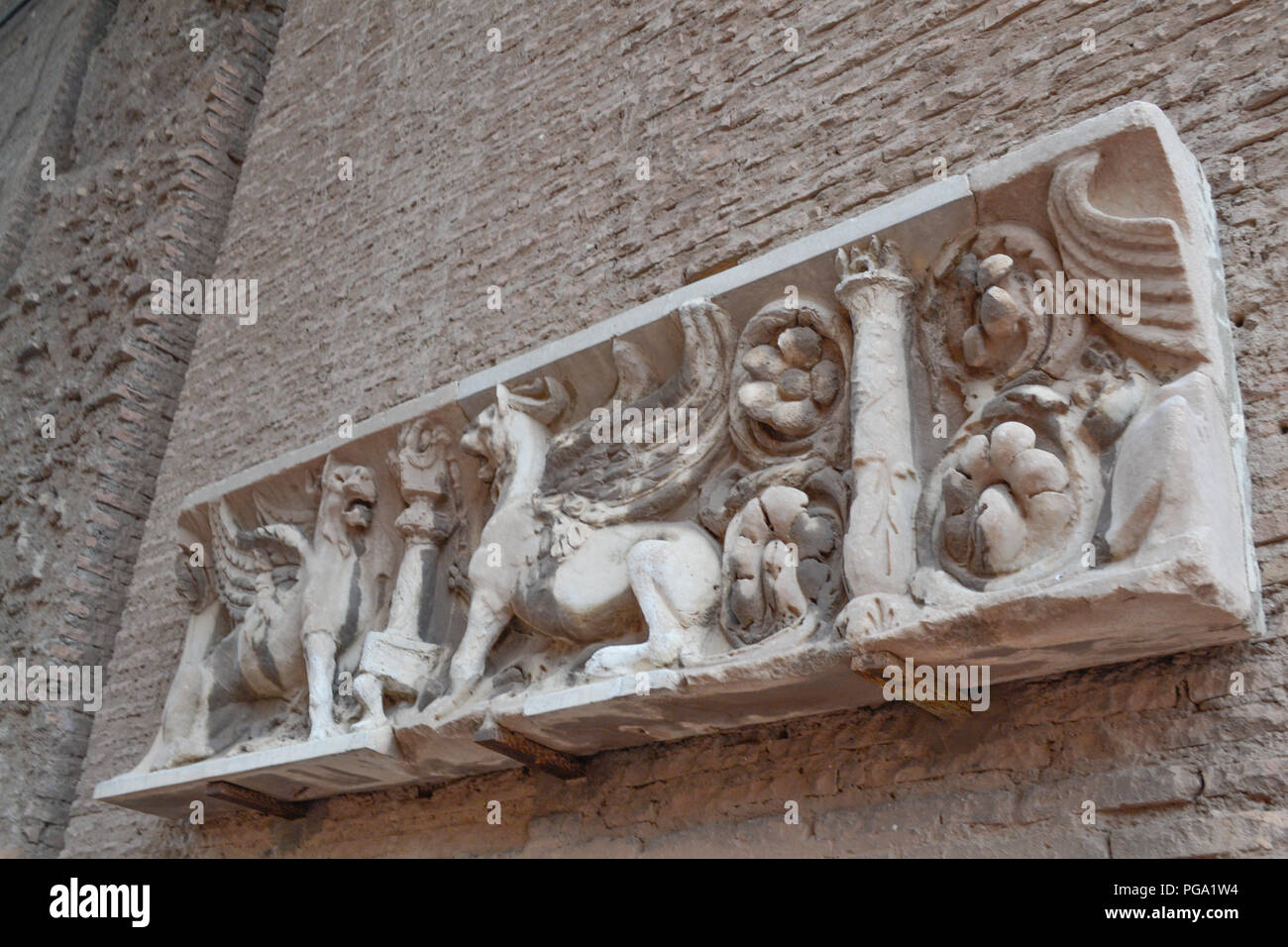 Ancient Roman wall relief on Palatine Hill Stock Photo - Alamy