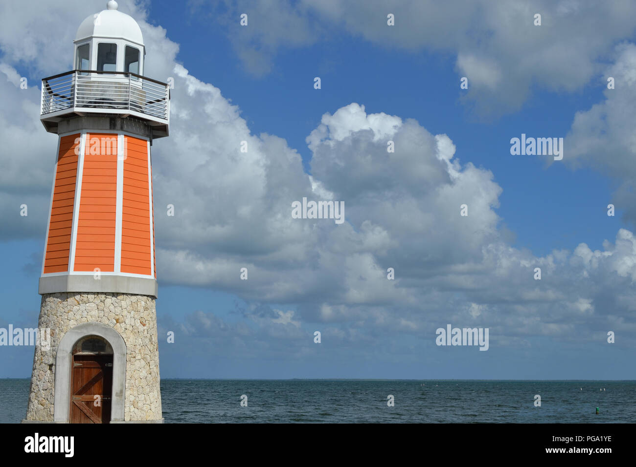 Lighthouse standing watch over the North Sound on Grand Cayman Stock ...