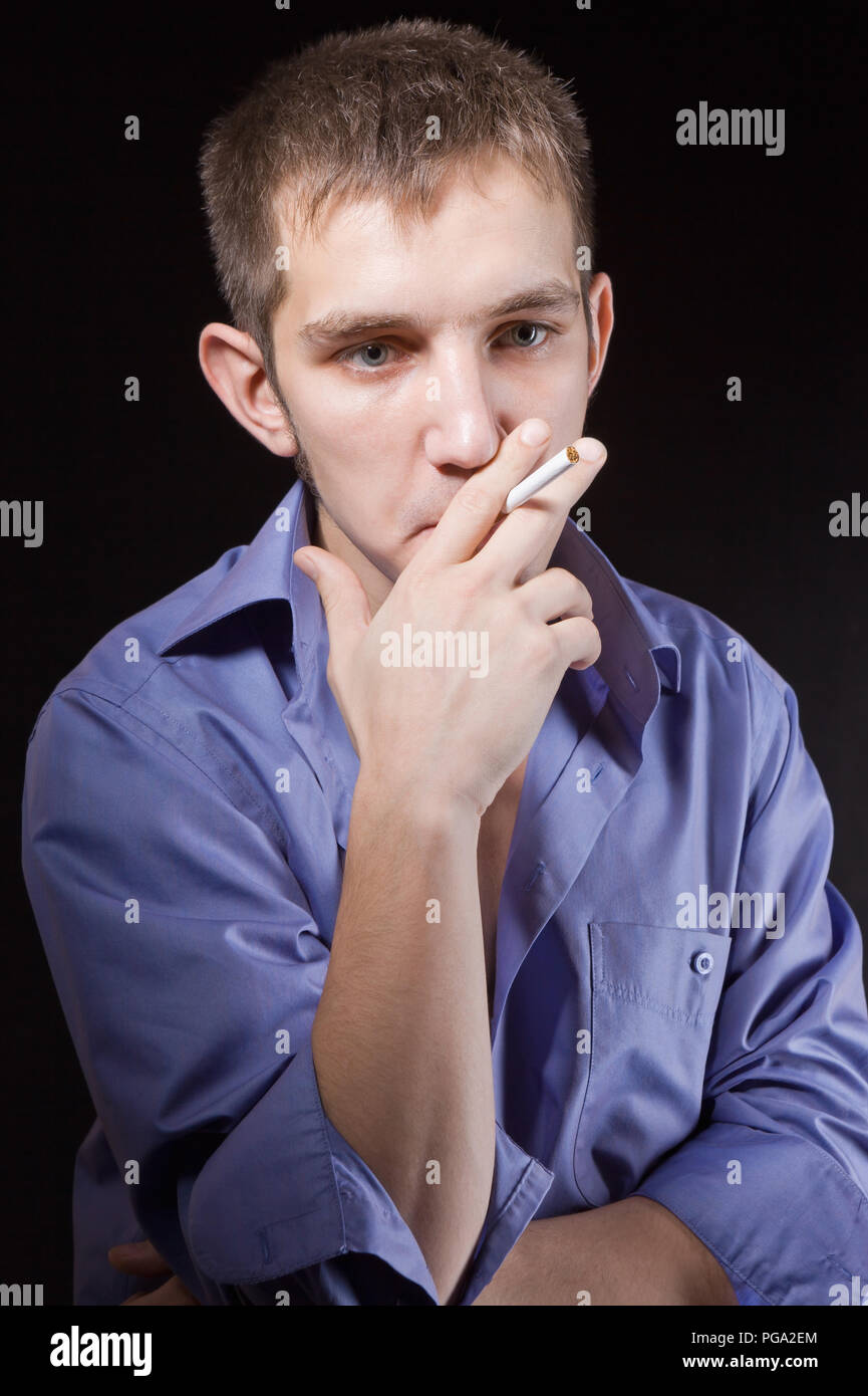 Tobacco smoking bronchitis hi-res stock photography and images - Alamy