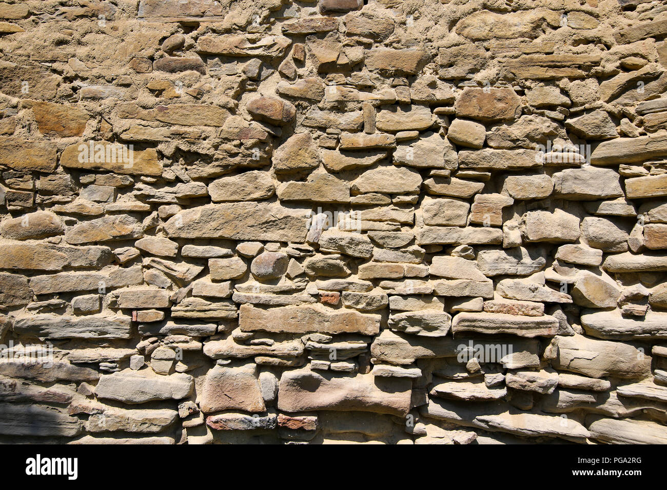 Details of a defensive wall in Mesendorf saxon fortified church, in ...