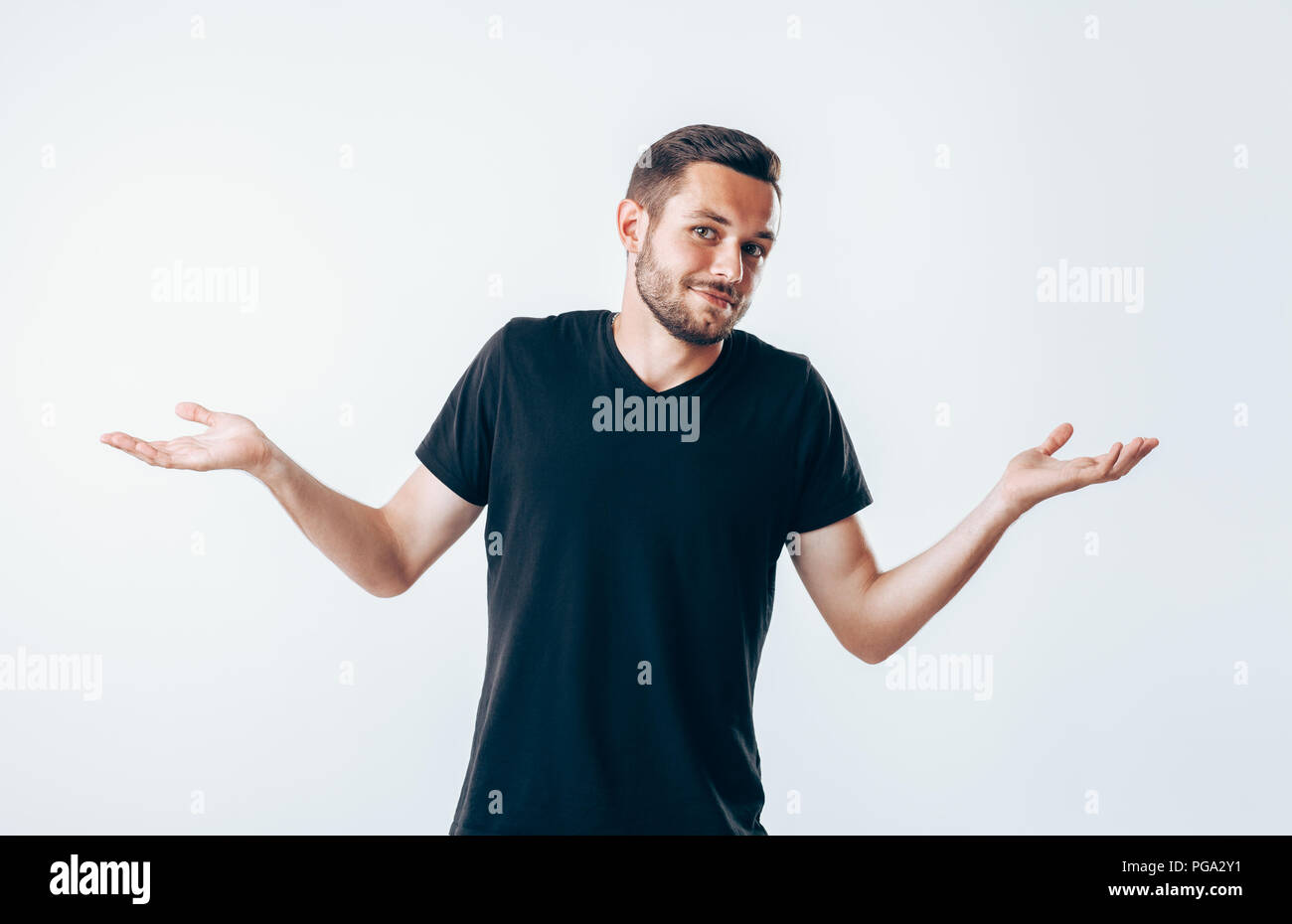 Confused gesturing hi-res stock photography and images - Alamy