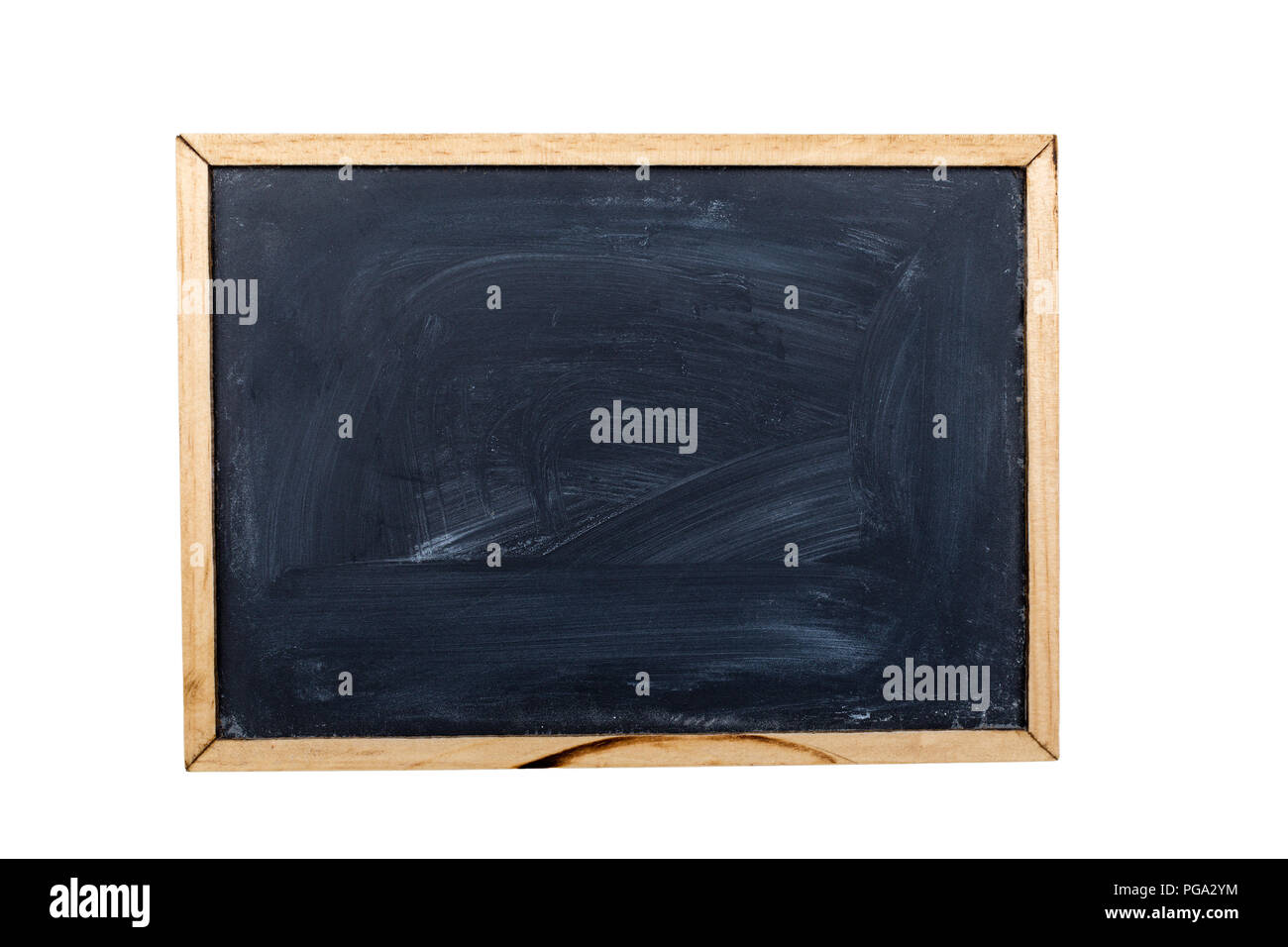 Empty black chalkboard isolated on white Stock Photo - Alamy