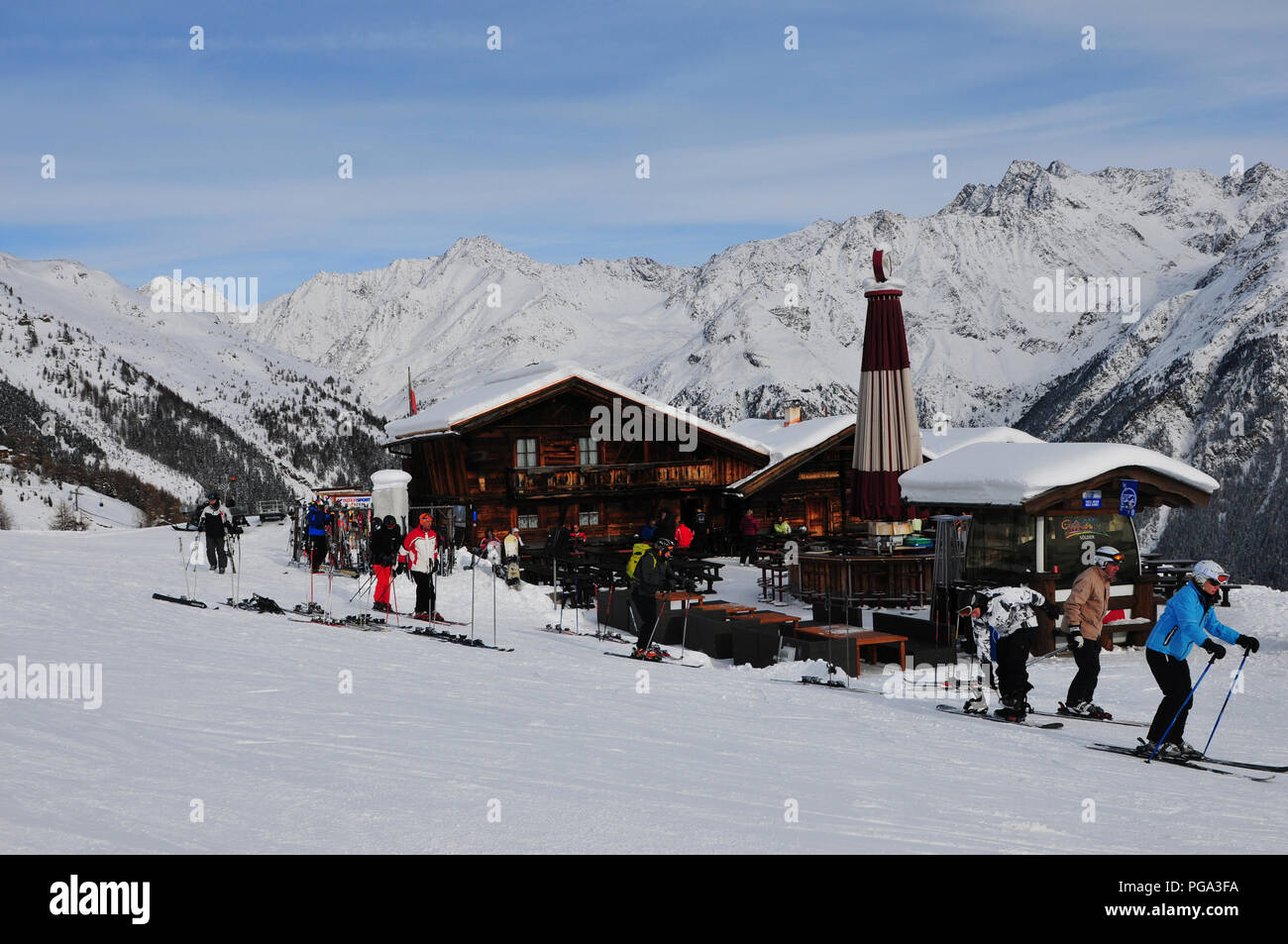 Austrian alps: Sölden in Tyrol has more than 150 km of prepared ski ...