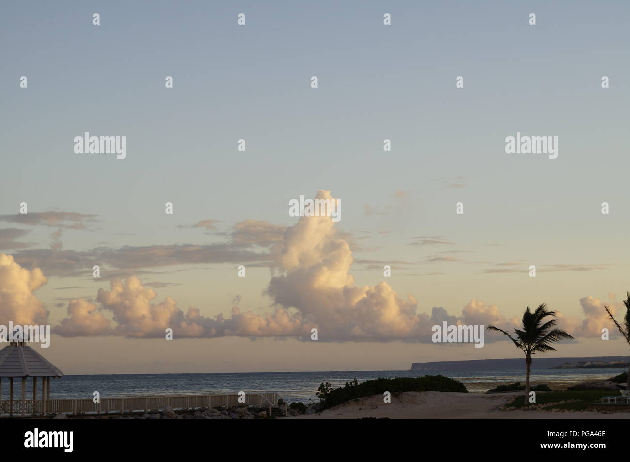 Clouds formation over the Caribbean Sea Stock Photo - Alamy