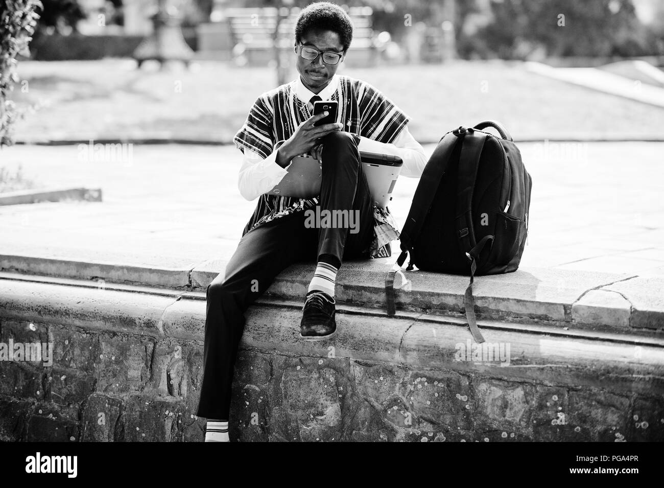 Excited man laptop online Black and White Stock Photos & Images - Alamy
