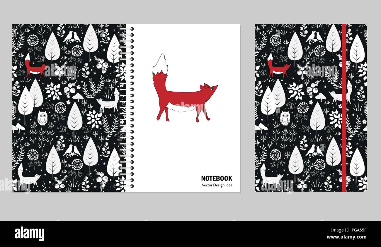 Red fox cover Stock Vector Images - Alamy