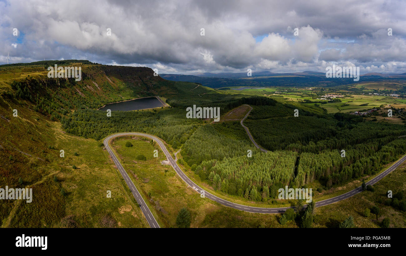 A View of Llyn Fawr and Craig y Llyn in Rhondda Cynon Taf, Mid ...