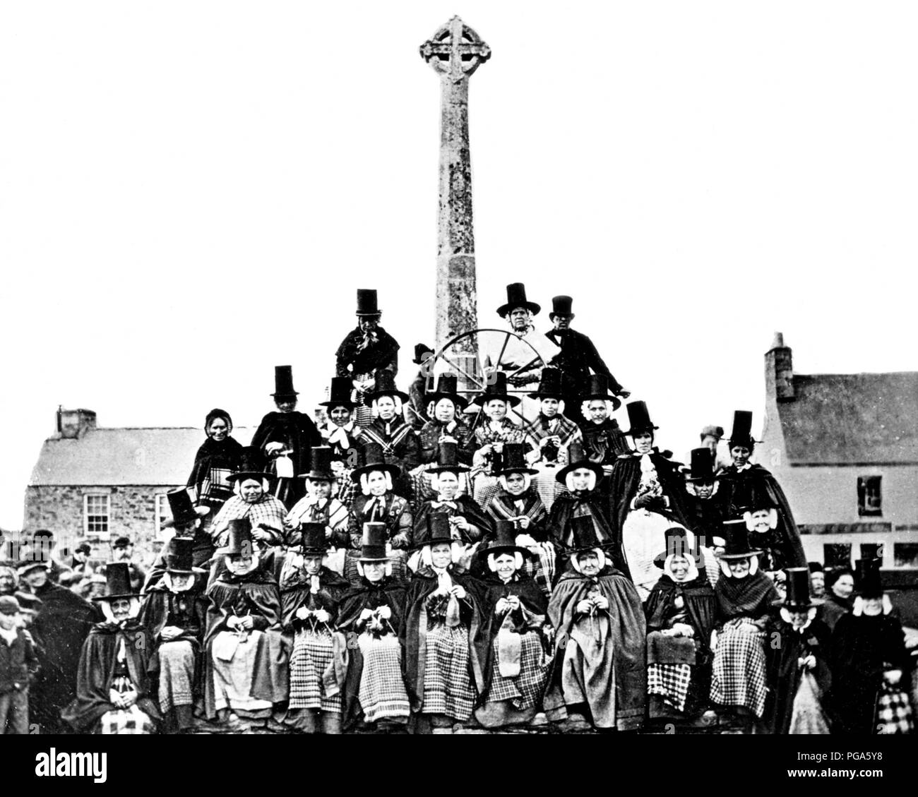 Ladies in traditional costume Black and White Stock Photos & Images - Alamy