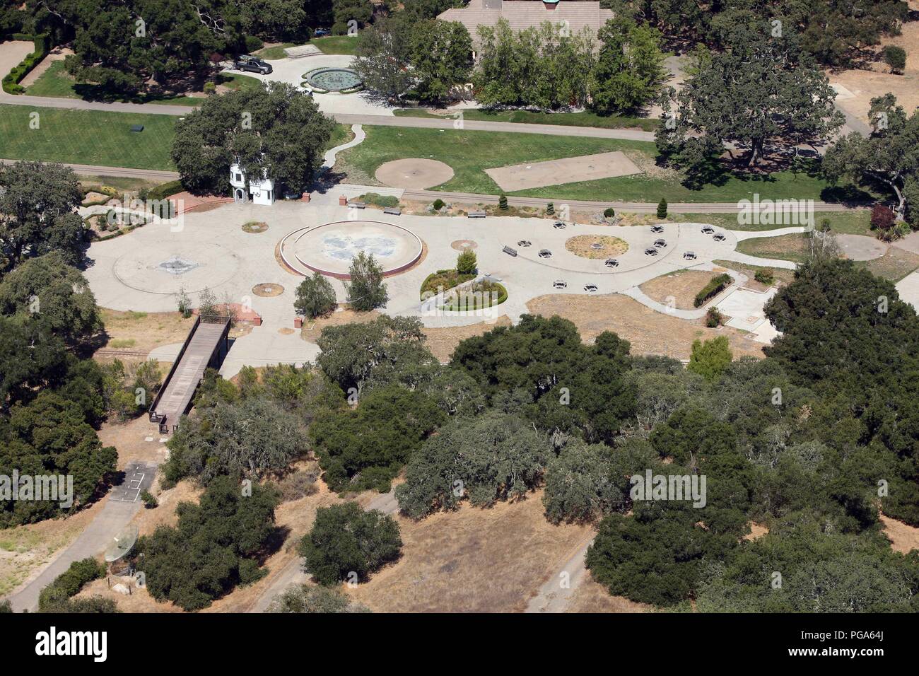 General aerial views of Neverland Ranch, Los Olivos, California 26 June ...