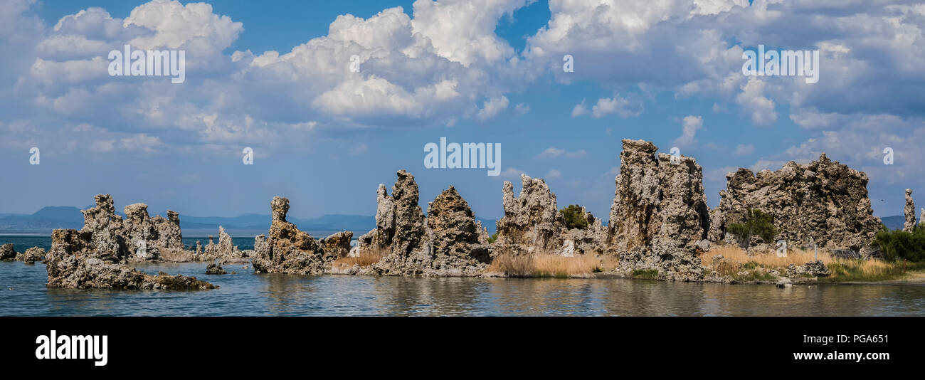 calcium carbonate, limestone, formations in mono lake, ca us Stock ...