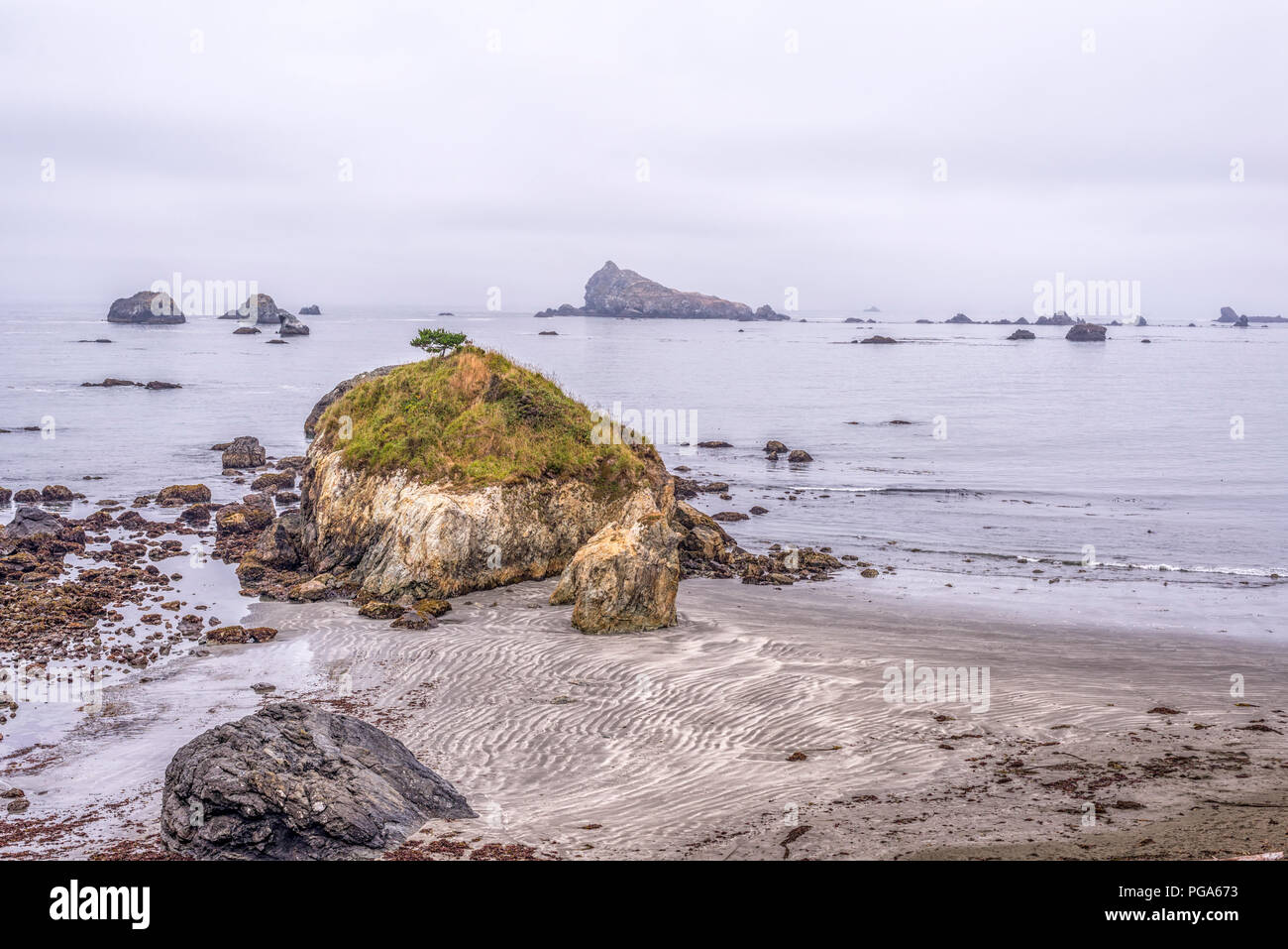 Pebble Beach. Crescent City, California, USA Stock Photo - Alamy