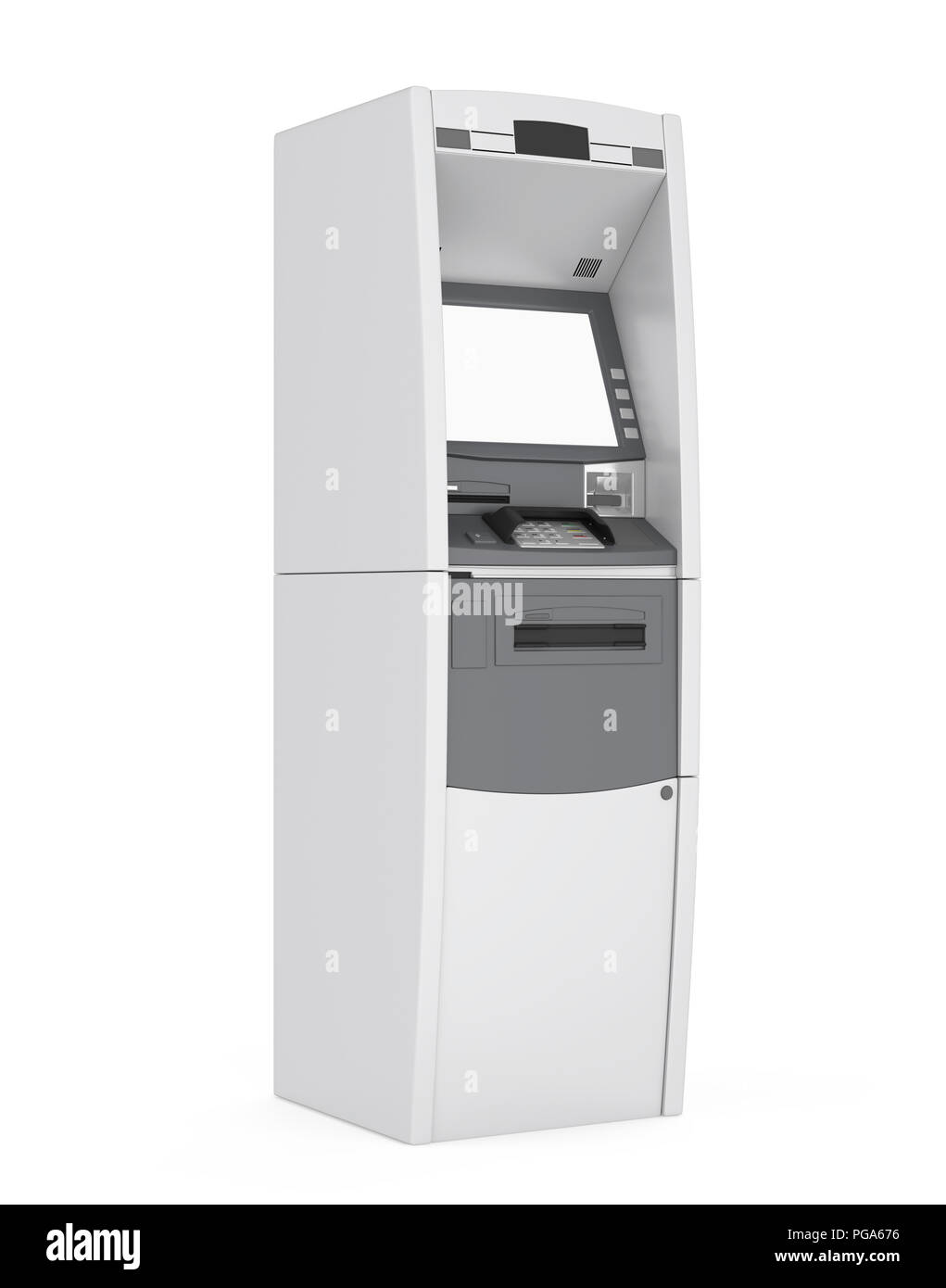 Automated Teller Machine Isolated Stock Photo - Alamy